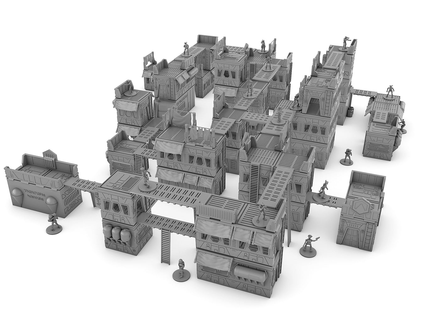 Fractured City Base Set - Digital STL Files – Imperial Terrain