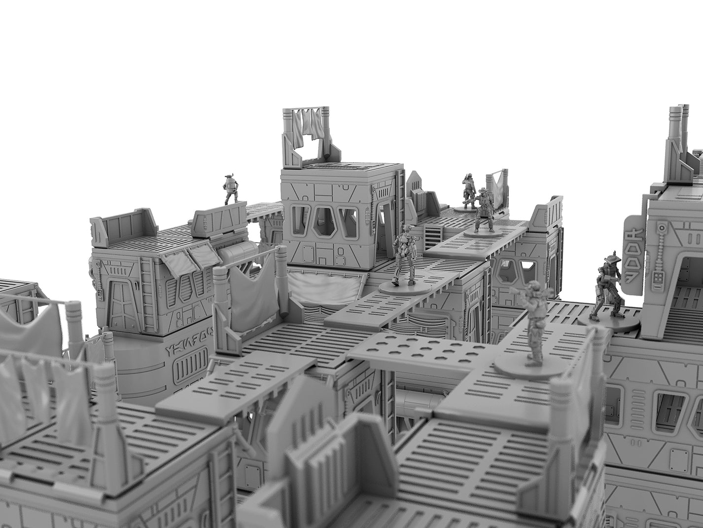 Fractured City Base Set - Digital STL Files – Imperial Terrain