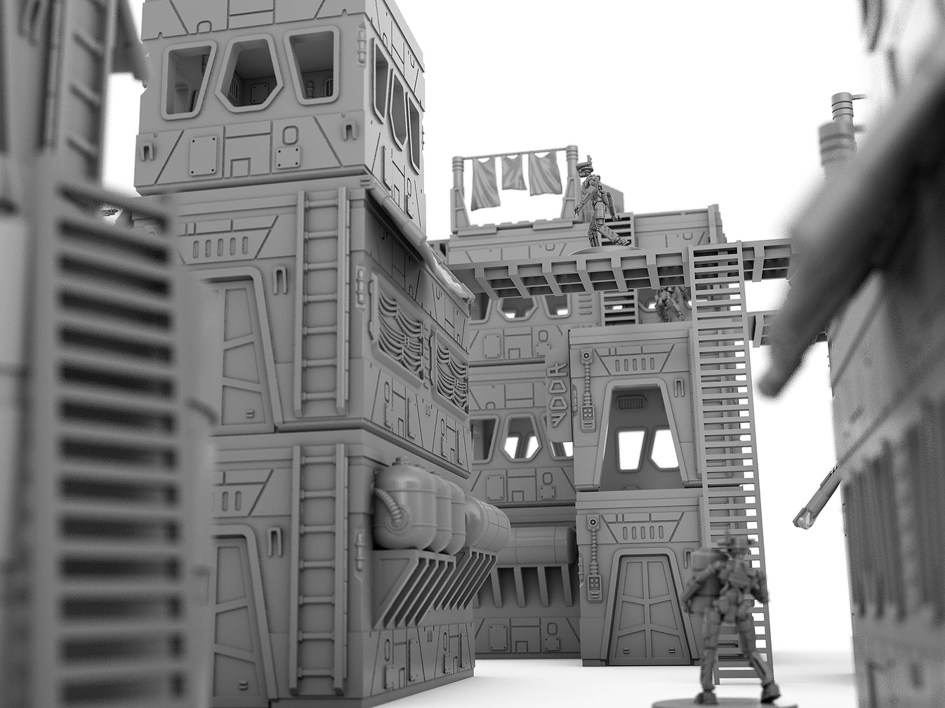 Fractured City Base Set - Digital STL Files – Imperial Terrain