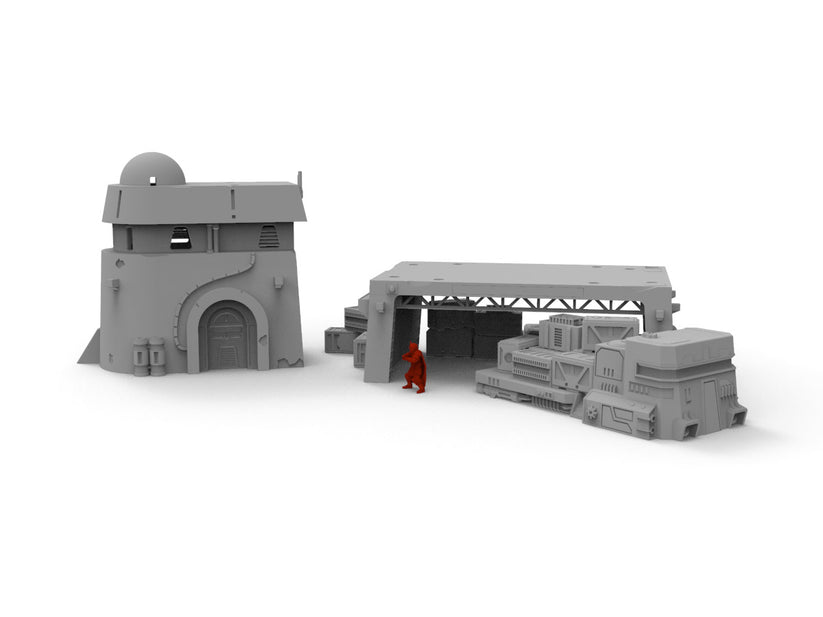 Mechanic's Bay and House Bundle - Digital STL Files – Imperial Terrain