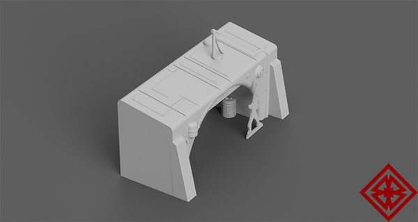 Modular Landing Bay Core - Digital STL Files – Imperial Terrain
