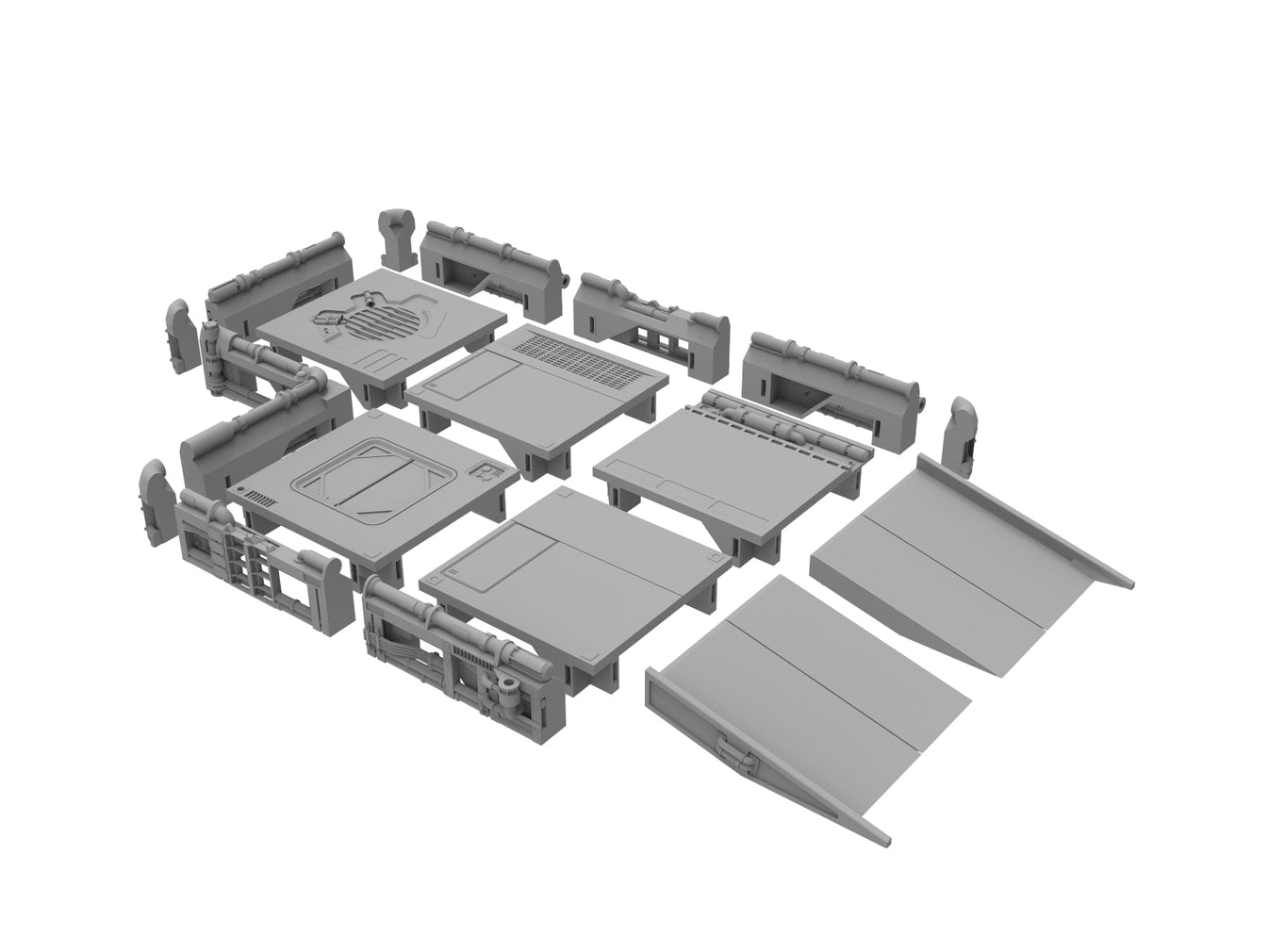 Cargo Platform Basic Set - Digital STL Files – Imperial Terrain